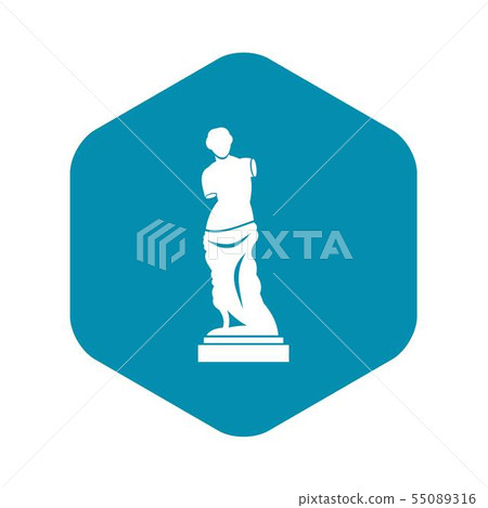 Ancient statue icon, simple style - Stock Illustration [55089316] - PIXTA