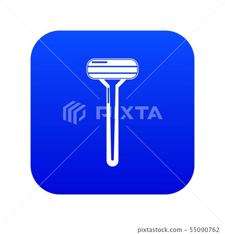 Woman razor icon blue vector - Stock Illustration [55090762] - PIXTA