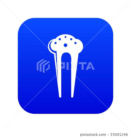 Hair fix clip icon blue vector - Stock Illustration [55091246] - PIXTA