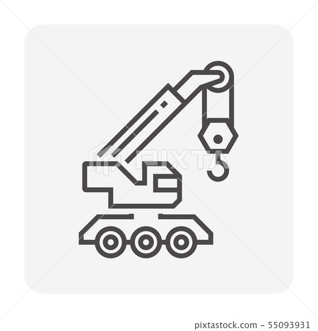 mobile crane icon - Stock Illustration [55093931] - PIXTA