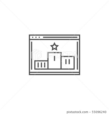 Website Ranking Line Icon - Stock Illustration [55096240] - PIXTA