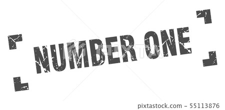 number one stamp. number one square grunge sign. - Stock Illustration ...