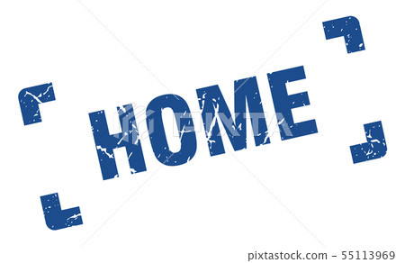 home stamp. home square grunge sign. home - Stock Illustration ...