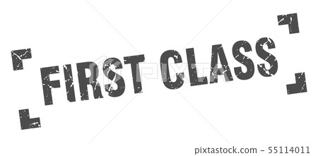 first class stamp. first class square grunge sign. - Stock Illustration ...