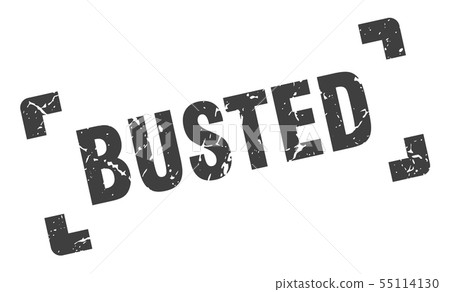 busted stamp. busted square grunge sign. busted - Stock Illustration ...