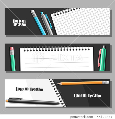 Vector set of horizontal Banners - Stock Illustration [55122875] - PIXTA