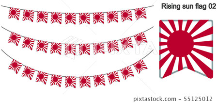 Garland vector data (bunting garland) of Asahi... - Stock Illustration ...
