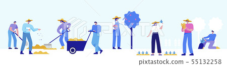 Isometric set of people, human movement concept... - Stock Illustration ...