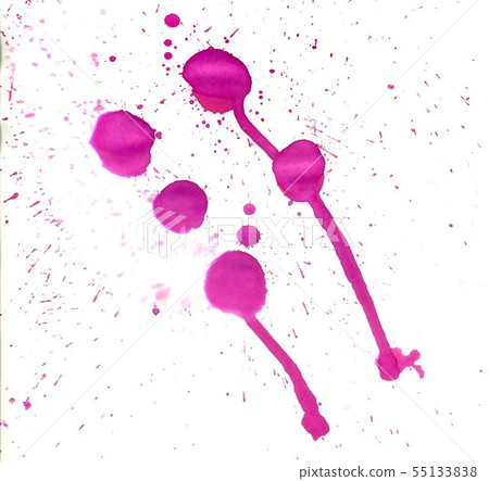 Pink Ink Splash - Stock Illustration [55133838] - PIXTA