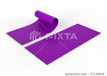 purple yoga mat - Stock Illustration [55136856] - PIXTA