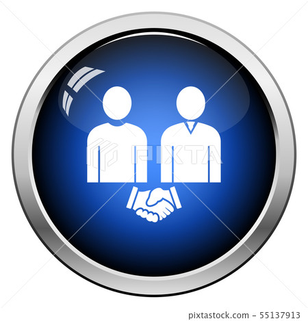 Two Man Making Deal Icon - Stock Illustration [55137913] - PIXTA