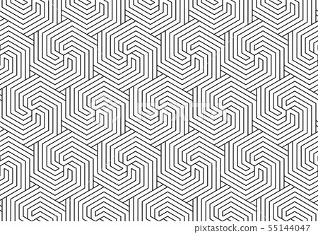 Abstract geometric pattern with stripes, lines. - Stock Illustration ...