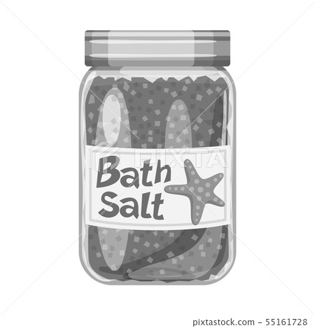Vector design of bottle and salty symbol. Set... - Stock Illustration ...