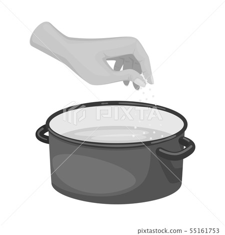 Vector design of casserole and water logo.... - Stock Illustration ...