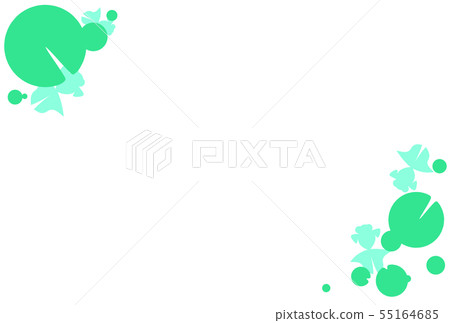 Goldfish frame 2 (horizontal direction,... - Stock Illustration ...