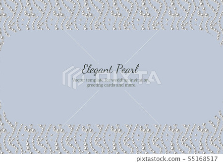 Elegant template with pearl pattern. Vector... - Stock Illustration ...