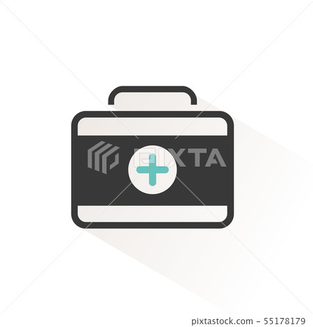 First aid case icon. Emergency medical equipment - Stock Illustration ...