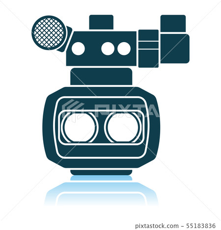 3d Movie Camera Icon-插圖素材 [55183836] - PIXTA圖庫