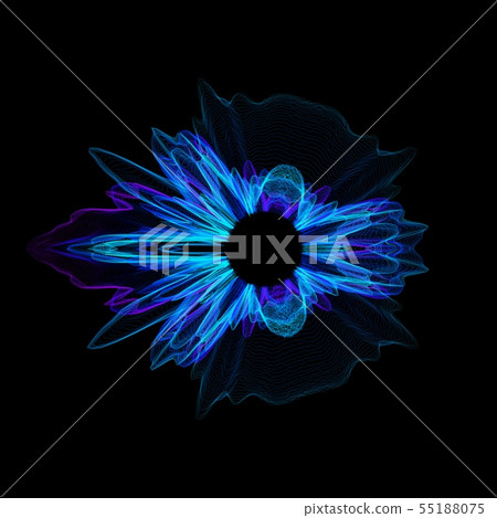 Colorful noisy circular vibration. Abstract... - Stock Illustration ...