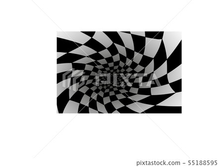 Checkered pattern with distortion effect. Chess... - Stock Illustration ...