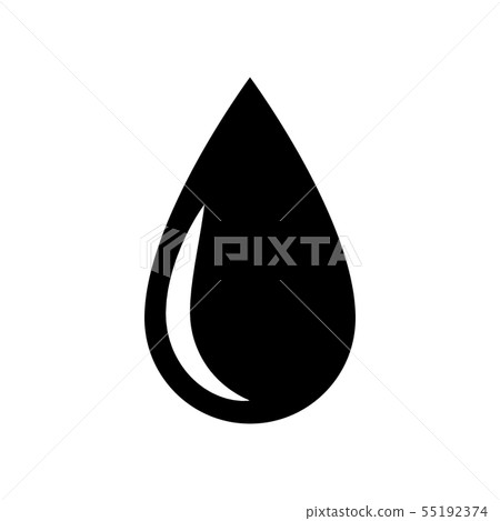 Black water drop icon. Oil drop symbol and sign - Stock Illustration ...