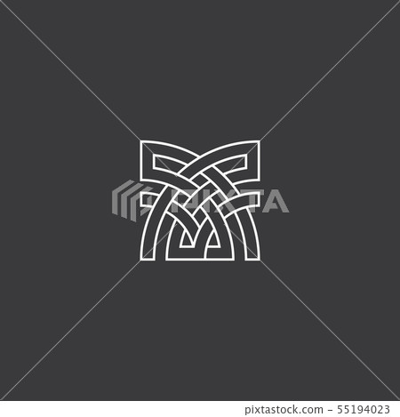 abstract cross element for architecture or - Stock Illustration ...