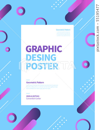Graphic Shapes Poster 02 - Stock Illustration [55195477] - PIXTA