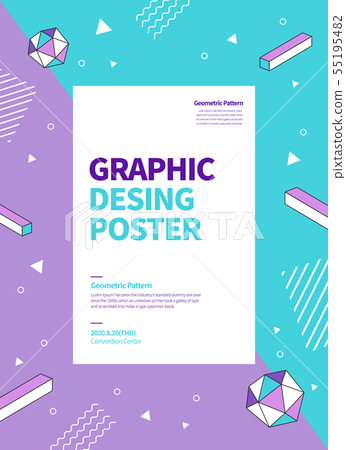 Graphic Shapes Poster 07 - Stock Illustration [55195482] - PIXTA