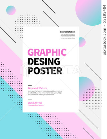 Graphic Shapes Poster 09 - Stock Illustration [55195484] - PIXTA