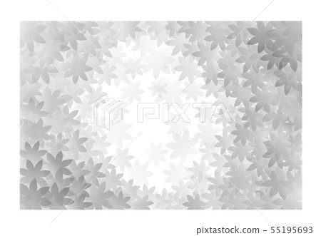 Autumn leaves gray watermark - Stock Illustration [55195693] - PIXTA