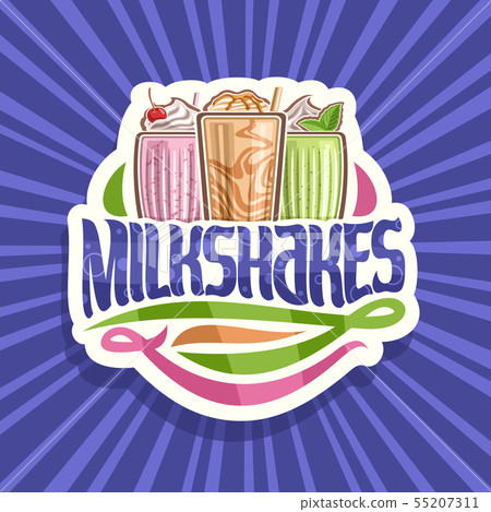 Vector logo for Milkshakes - Stock Illustration [55207311] - PIXTA