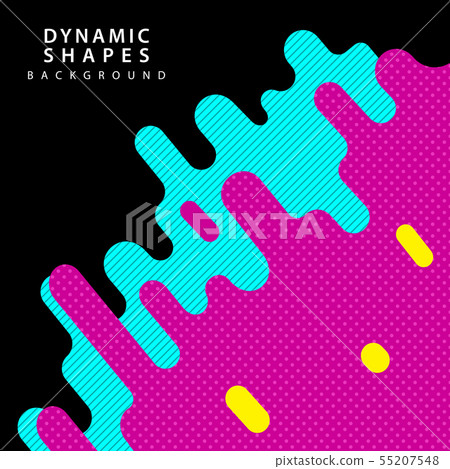 modern dynamic shapes style background. - Stock Illustration [55207548 ...