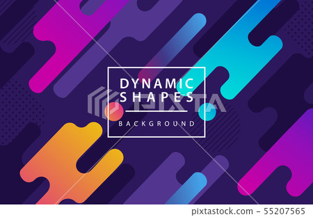 modern dynamic shapes style background. - Stock Illustration [55207565 ...