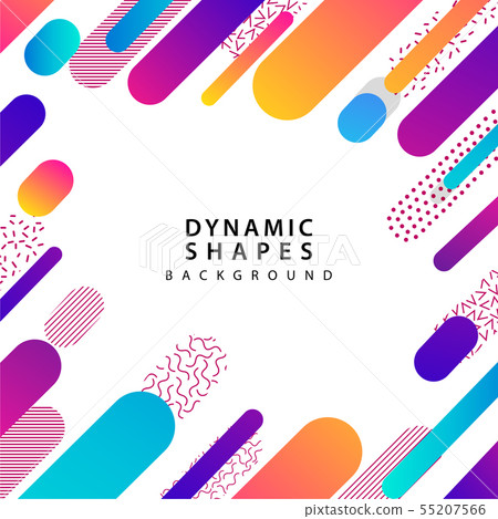modern dynamic shapes style background. - Stock Illustration [55207566 ...