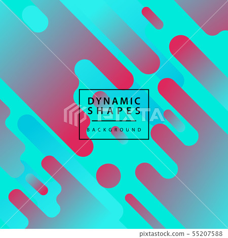 modern dynamic shapes style background. - Stock Illustration [55207588 ...