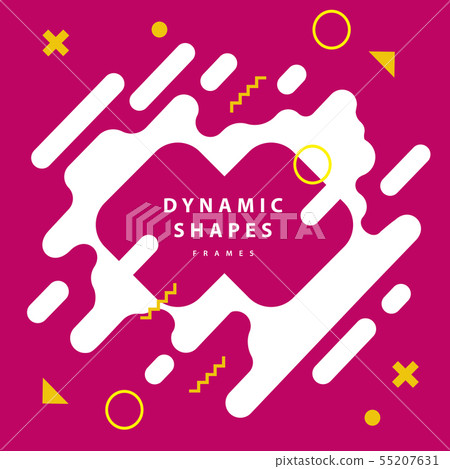 Abstract flat dynamic frames background with - Stock Illustration ...