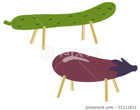 Obon spirit horse illustration - Stock Illustration [55212631] - PIXTA
