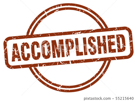 accomplished stamp - Stock Illustration [55215640] - PIXTA