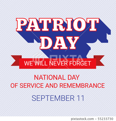 Patriot Day background for September 11. USA... - Stock Illustration ...