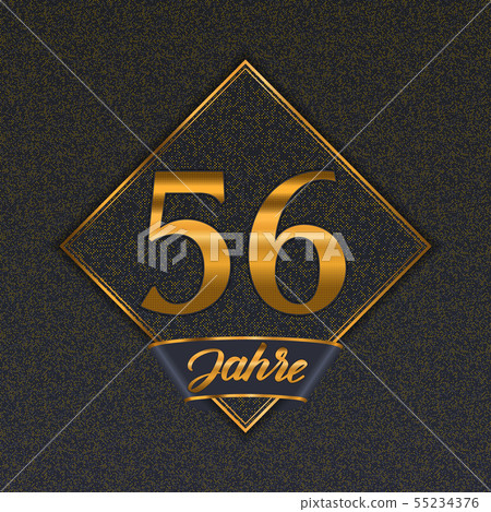 German golden number 56 templates - Stock Illustration [55234376] - PIXTA