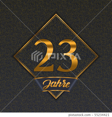 German golden number 23 templates - Stock Illustration [55234421] - PIXTA