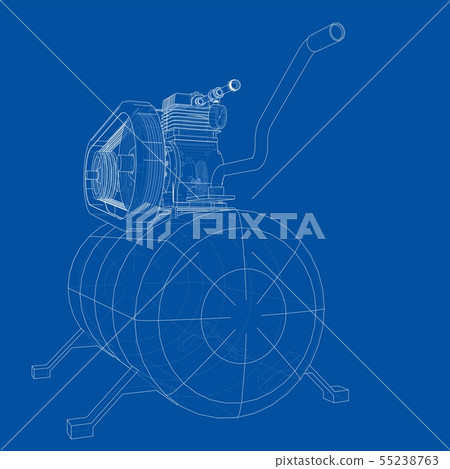 Outline Air compressor. Vector - Stock Illustration [55238763] - PIXTA