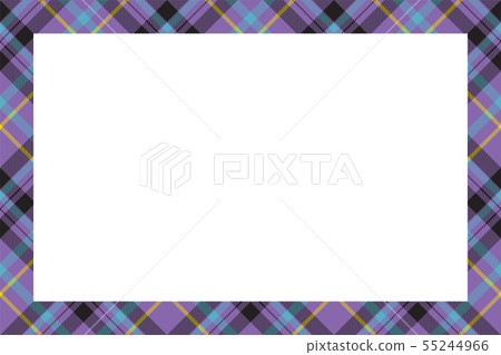 Vintage frame vector. Scottish border pattern - Stock Illustration ...