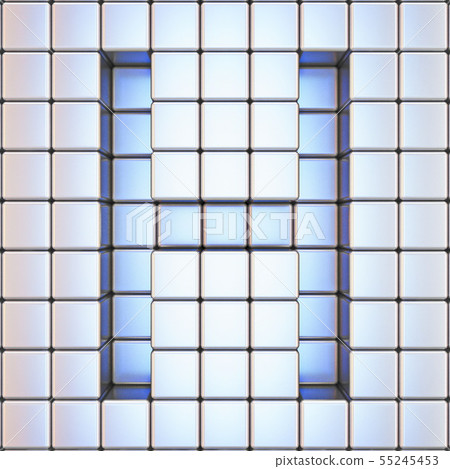 Cube grid Letter H 3D - Stock Illustration [55245453] - PIXTA