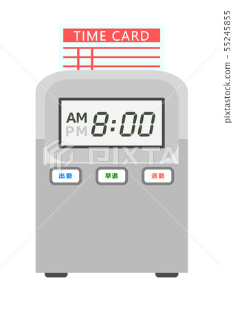 Time-card - Stock Illustration [55245855] - PIXTA