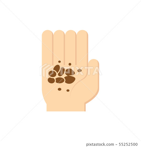 soil hand icon - Stock Illustration [55252500] - PIXTA