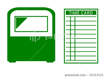 Time-card - Stock Illustration [55253131] - PIXTA