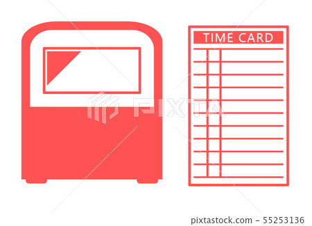 Time-card - Stock Illustration [55253136] - PIXTA