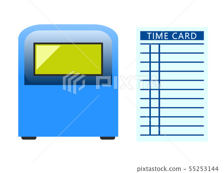 Time-card - Stock Illustration [55253144] - PIXTA