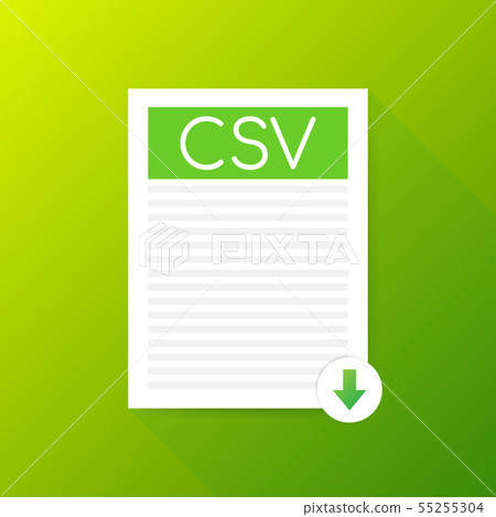 Download CSV button. Downloading document concept. - Stock Illustration ...